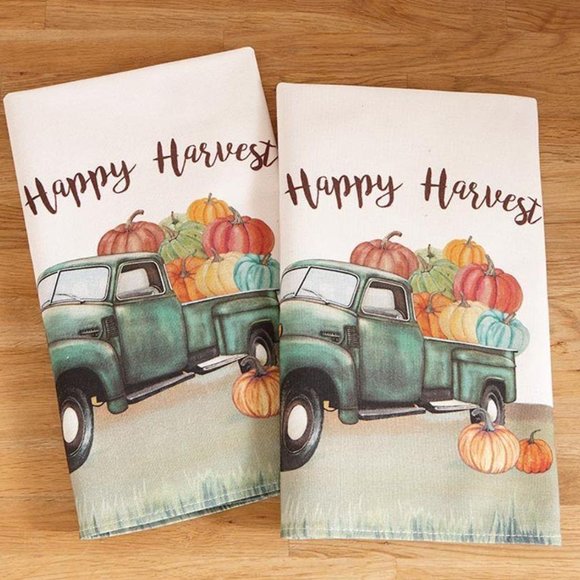Kitchen | Happy Harvest Kitchen Towels Set Of 2 | Poshmark